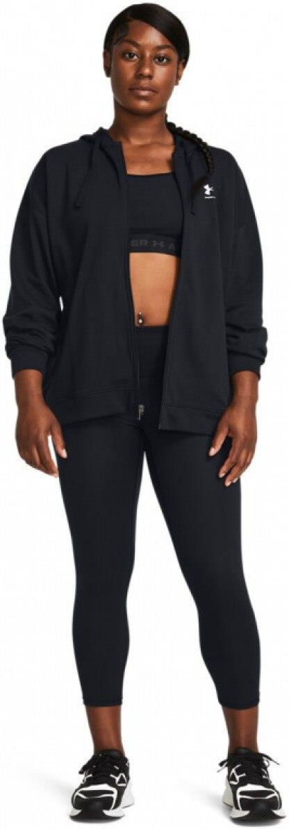 Damska bluza dresowa rozpinana z kapturem Under armour UA Rival Terry OS FZ Hooded - czarna ...