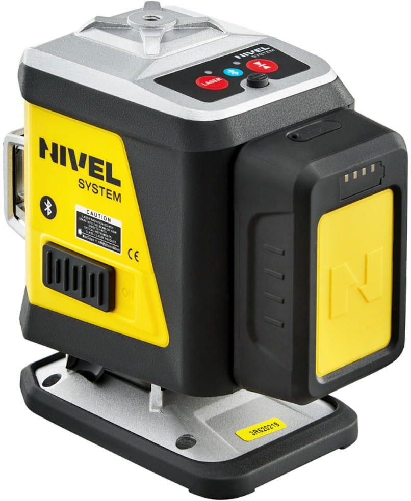 Laser krzyżowy czerwony 360° 30m Nivel System CL3R + Tyczka + Statyw ...