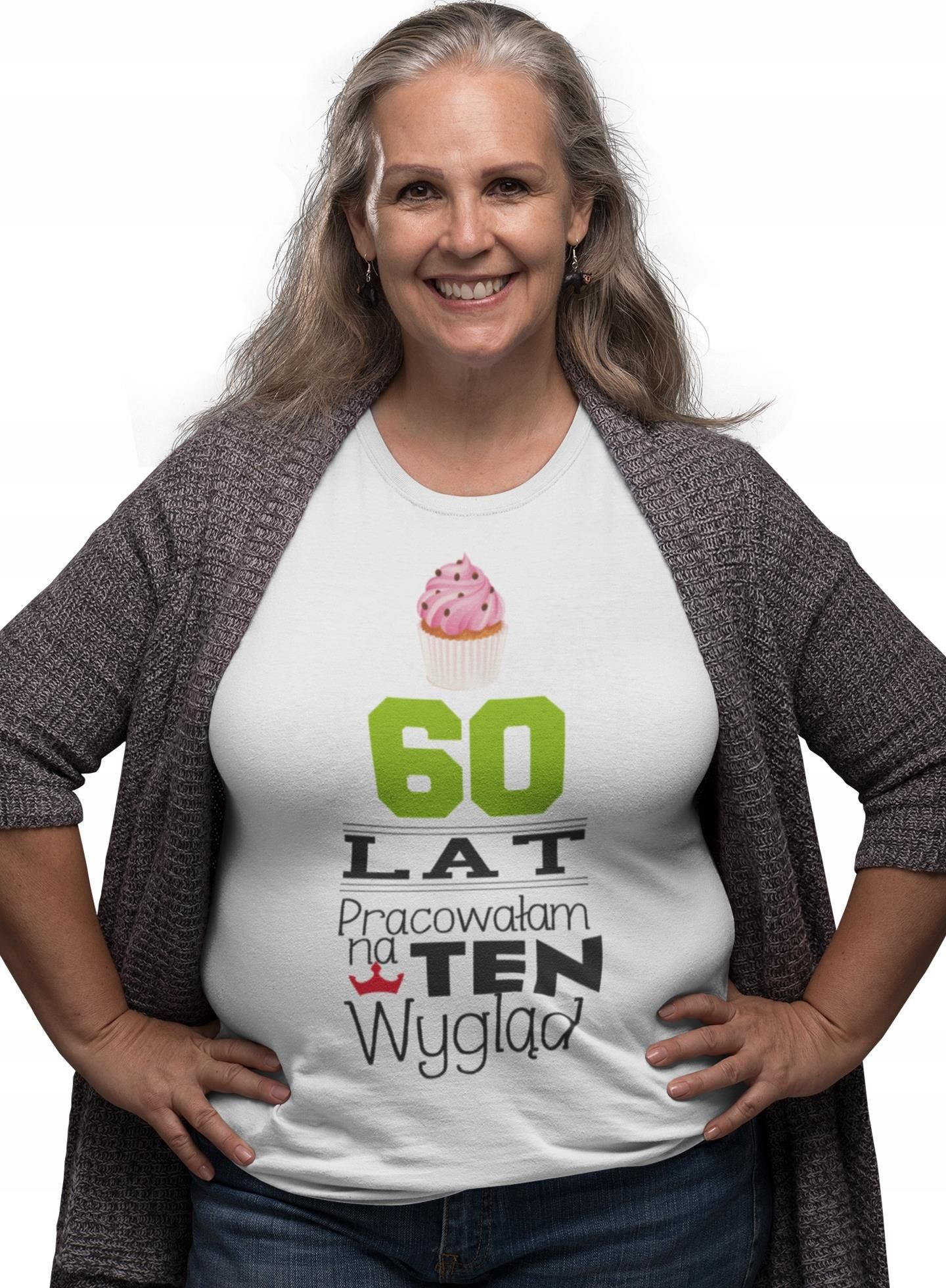 T-shirt Damski Urodziny 60 Lat Wygląd Ona - Ceny i opinie - Ceneo.pl