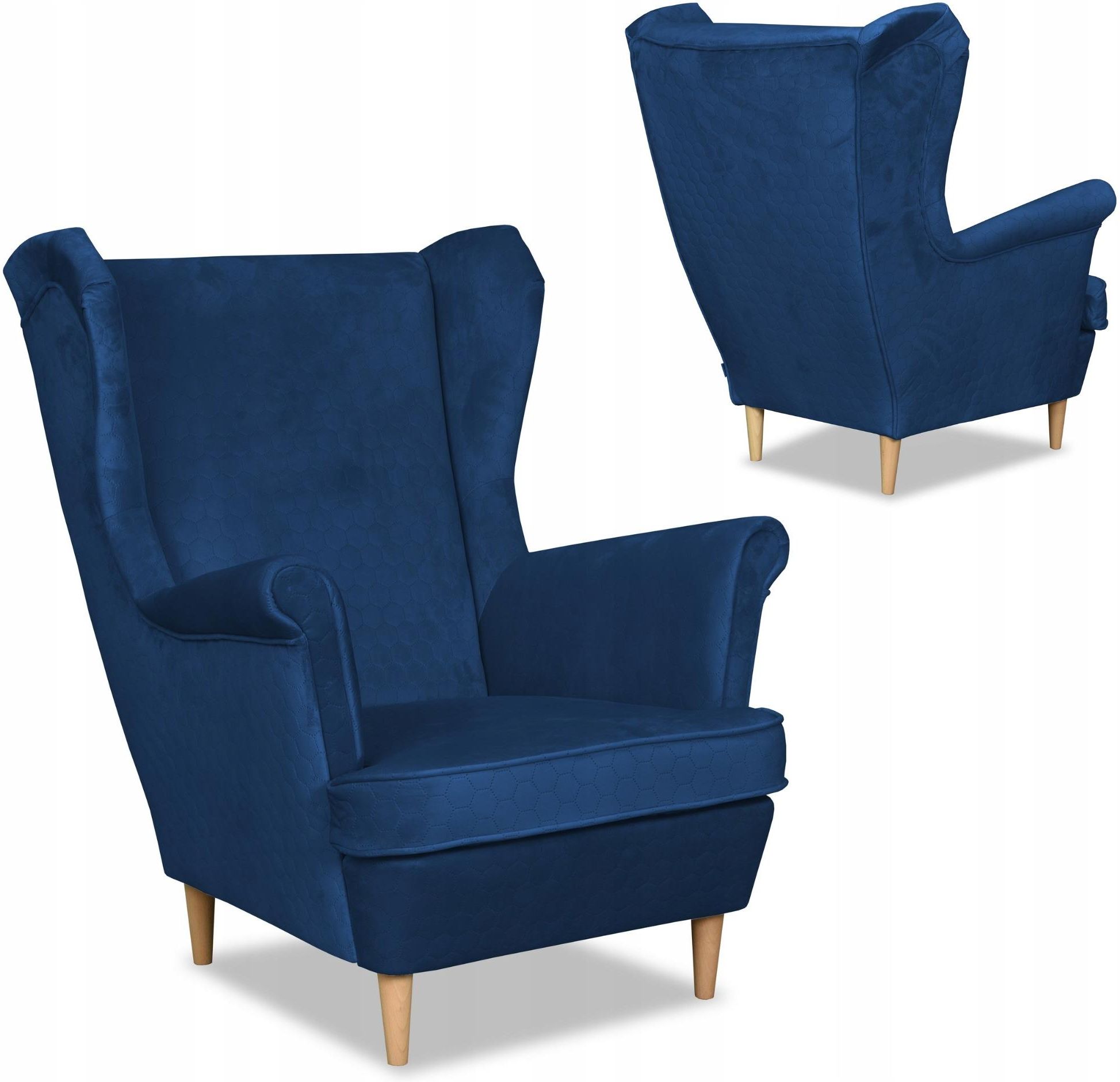 Family Meble Fotel Uszak Angelo Plaster Miodu Niebieski - Opinie i ...