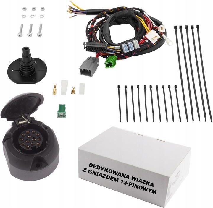 Hak holowniczy Hak-System Wiązka Dedykowana 13-Pin Mazda 2 3/5-Drzwiowa ...
