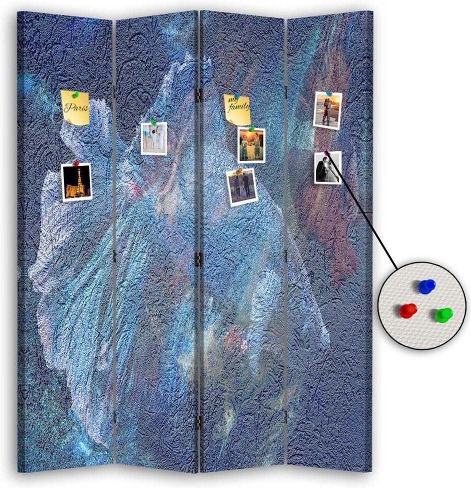 Feeby Parawan Dwustronny Korkowy Sekretny Niebieski 145X170 (365382 ...