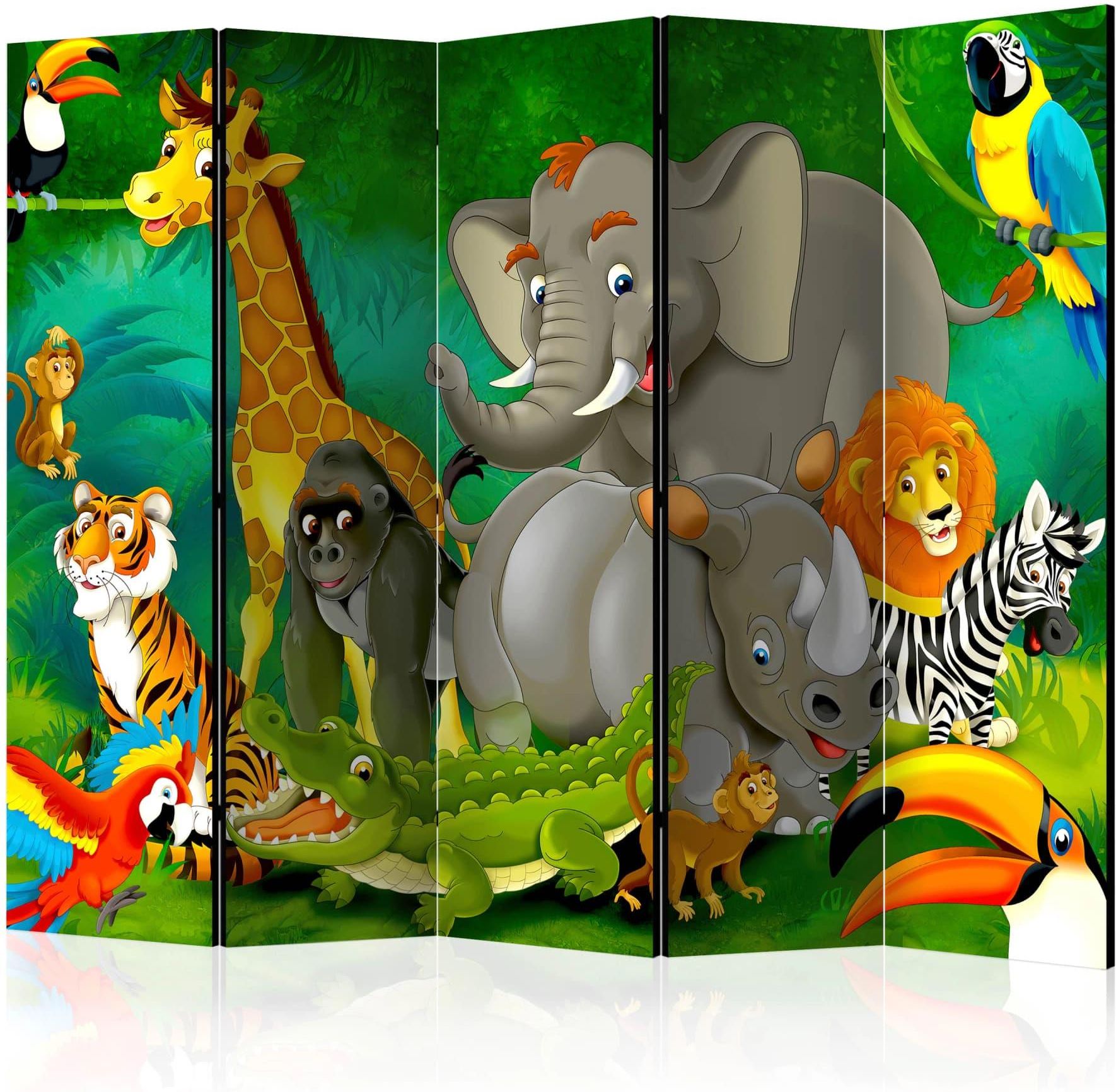 Artgeist Parawan Kolorowe Safari Ii Room Dividers 225X172 Akustyczny ...