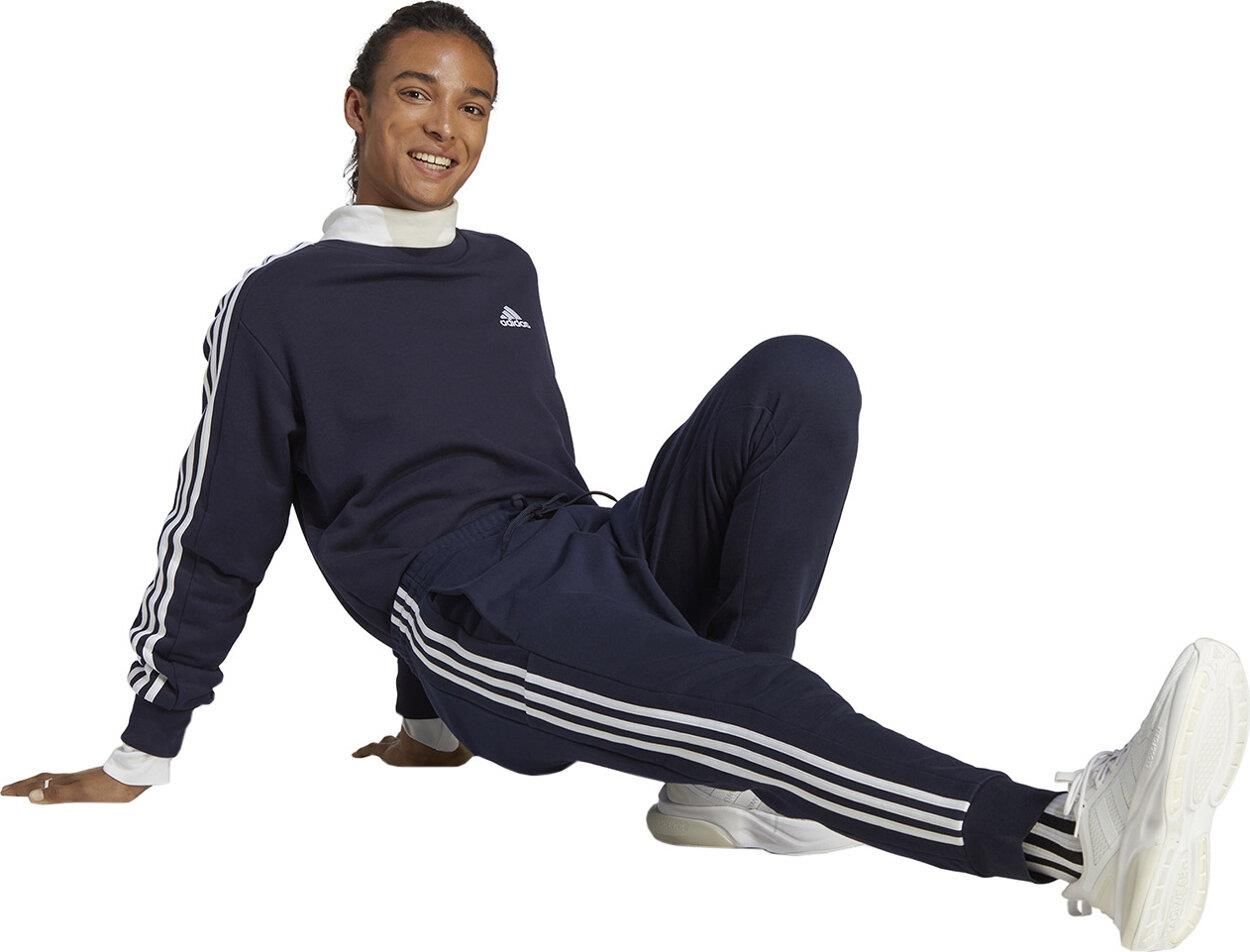 Spodnie męskie adidas Essentials French Terry Tapered Cuff 3-Stripes ...