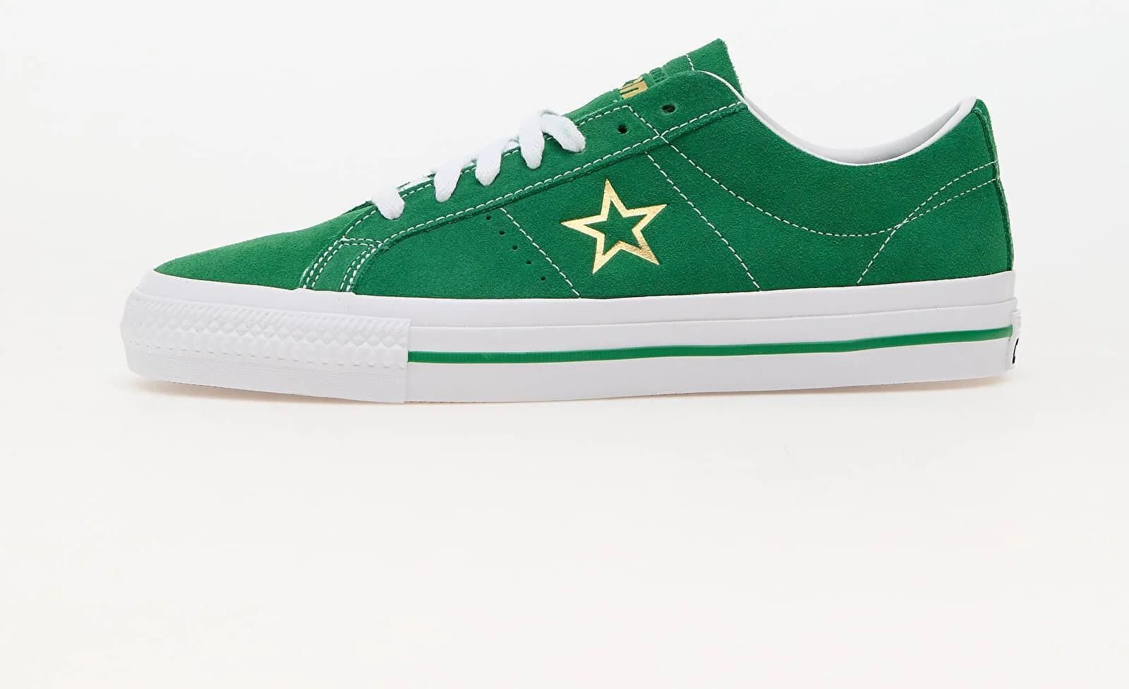 Converse One Star Pro Suede Green/ White/ Gold - Ceny i opinie - Ceneo.pl