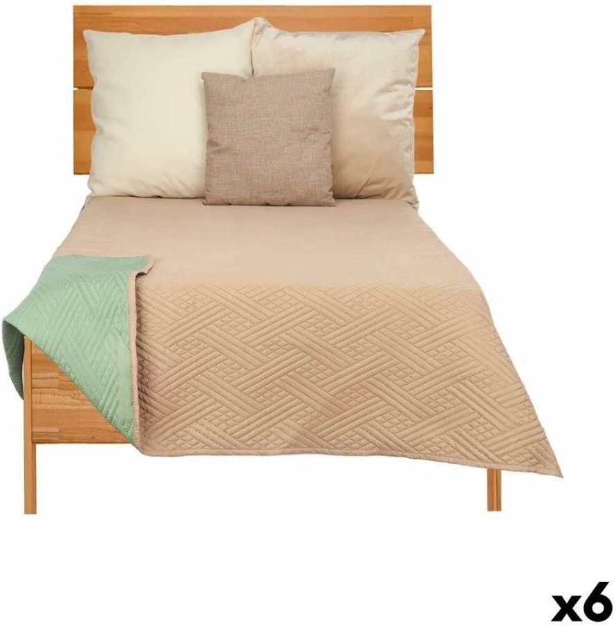 Gift Decor Dwustronna Narzuta Na Łóżko 240X260 Cm Kolor Zielony Beżowy (6 Sztuk) - Opinie i ...