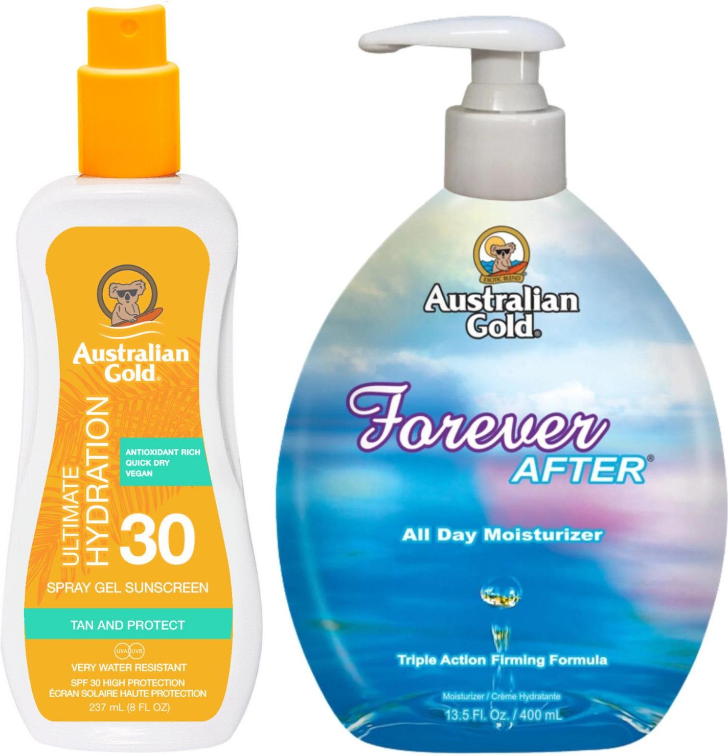Australian Gold Żel W Sprayu Z Filtrem SPF30 + Forever After 400ml ...