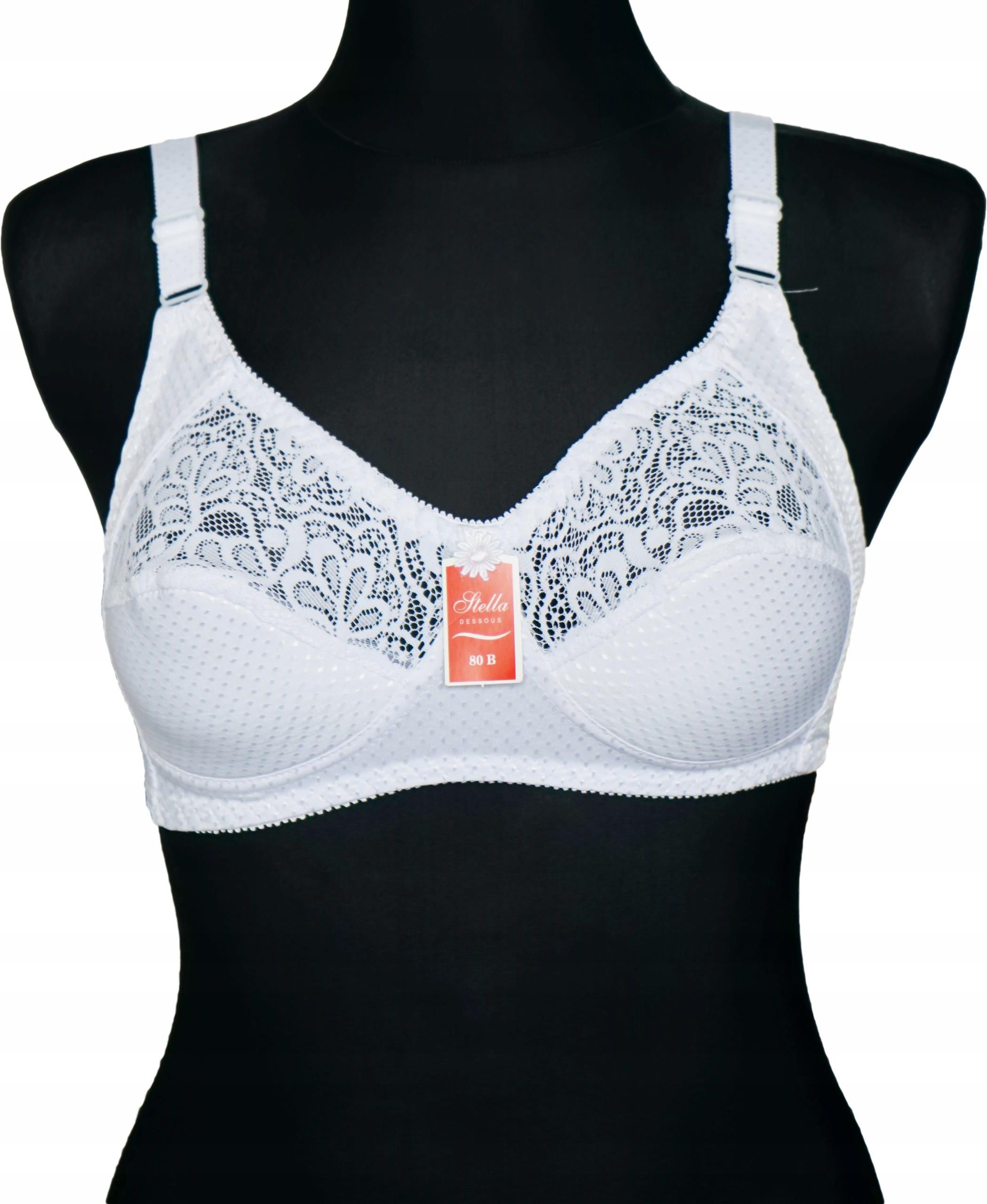 Biustonosz Stella Biały, półusztywniany 80DD - Ceny i opinie - Ceneo.pl