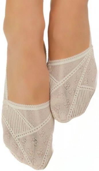 Stopki damskie Noviti SN 032 W 03 koronka beż latte - Ceny i opinie - Ceneo.pl