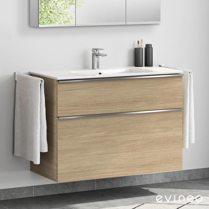 Evineo Ineo4 Szafka Szer. 100 Cm 2 Szuflady Z Uchwytem Do Umywalki Ineo ...