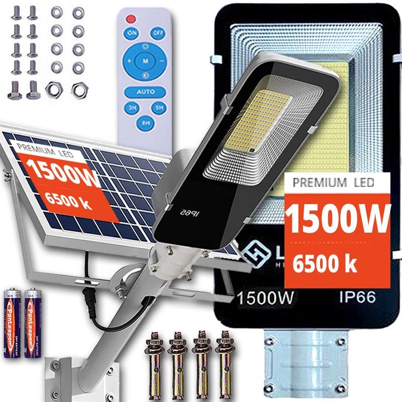 DUŻA LAMPA SOLARNA LED ULICZNA OGRODOWA PILOT regulowany panel mocna - Ceny i opinie - Ceneo.pl