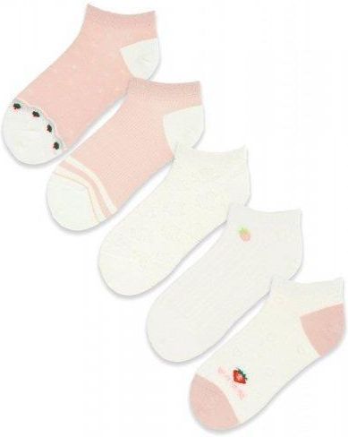 Noviti ST 030 W 01 ecru-różowe stopki damskie - Ceny i opinie - Ceneo.pl