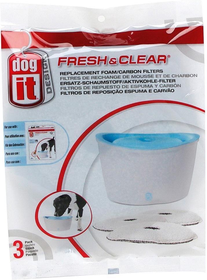 Dog It Dogit Design Fresh Clear Filtr Wymienny Do Fontanny Dla Psa 3szt ...
