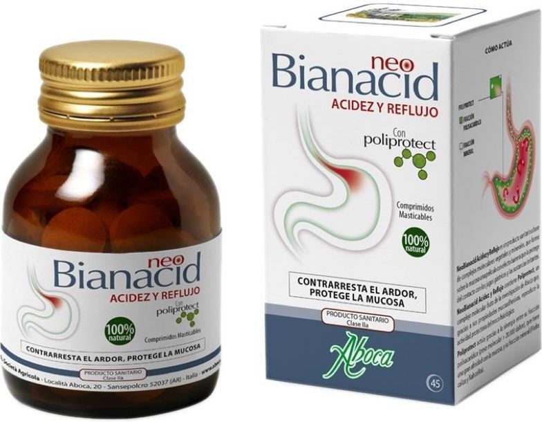 Aboca Neo Bianacid Heartburn Reflux 45 Szt. - Opinie i ceny na Ceneo.pl