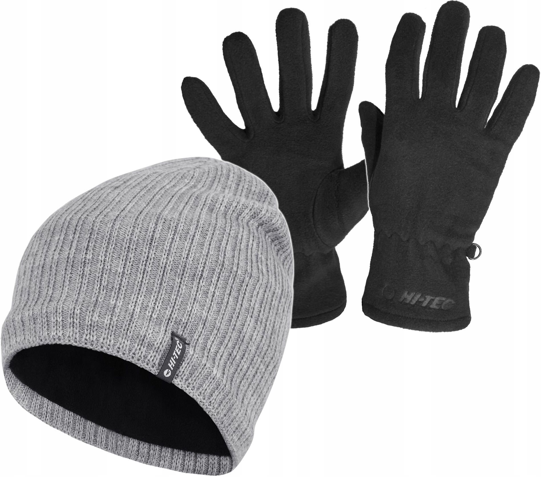 Czapka Zimowa Męska Rękawiczki Polarowe Hi-tec Ramir Salmo Komplet CK43 S/m - Ceny i opinie ...