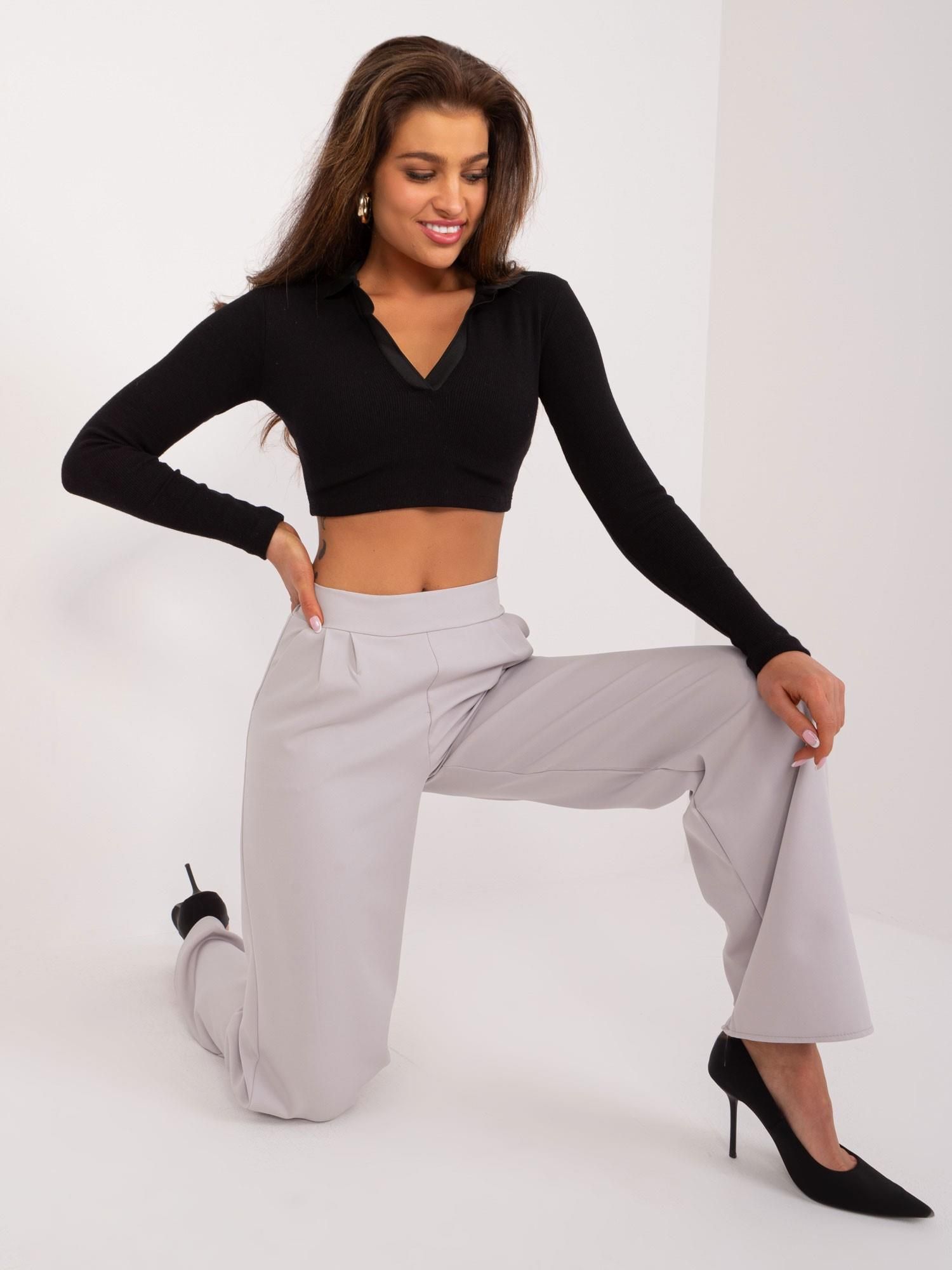 Spodnie-WN-SP-8247.65-jasny szary : Kolor - Jasny Szary, Rozmiar - M ...