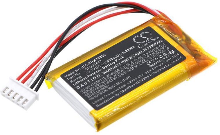 Cameron Sino Sony Srs-Xe200/Sp903867 2500Mah 9.25Wh Li-Polymer 3.7V ...