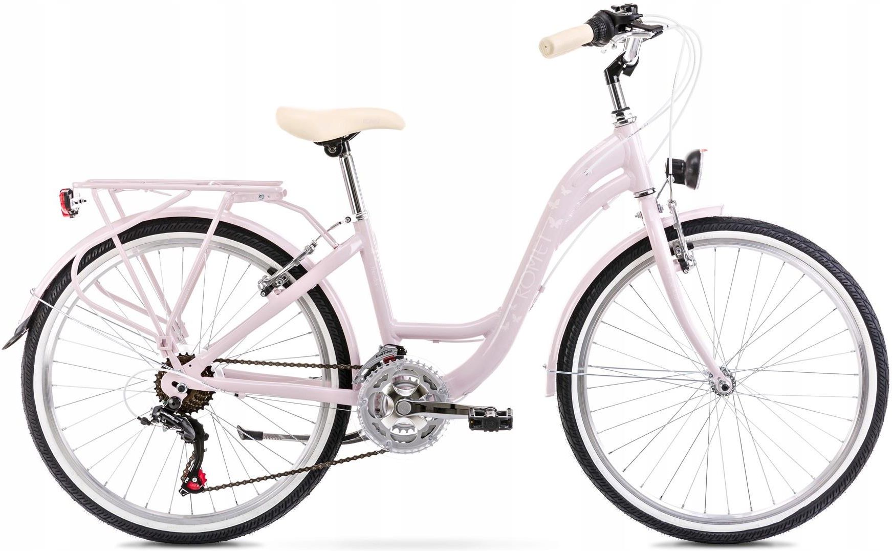 Romet Rower 24 Miejski Panda 1 Shimano Wrzosowo-Biały - Ceny i opinie ...