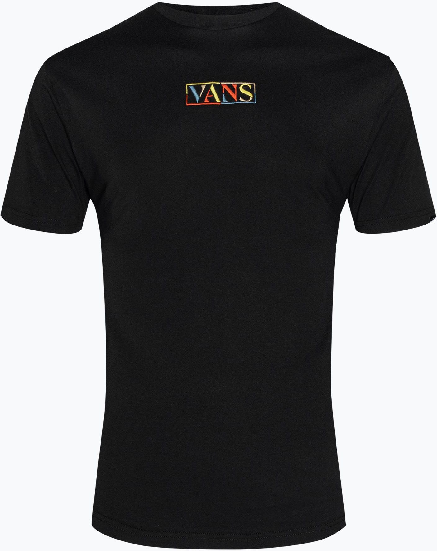 Vans Koszulka Męska Multi Colored Center Logo Ss Tee Black - Ceny i ...