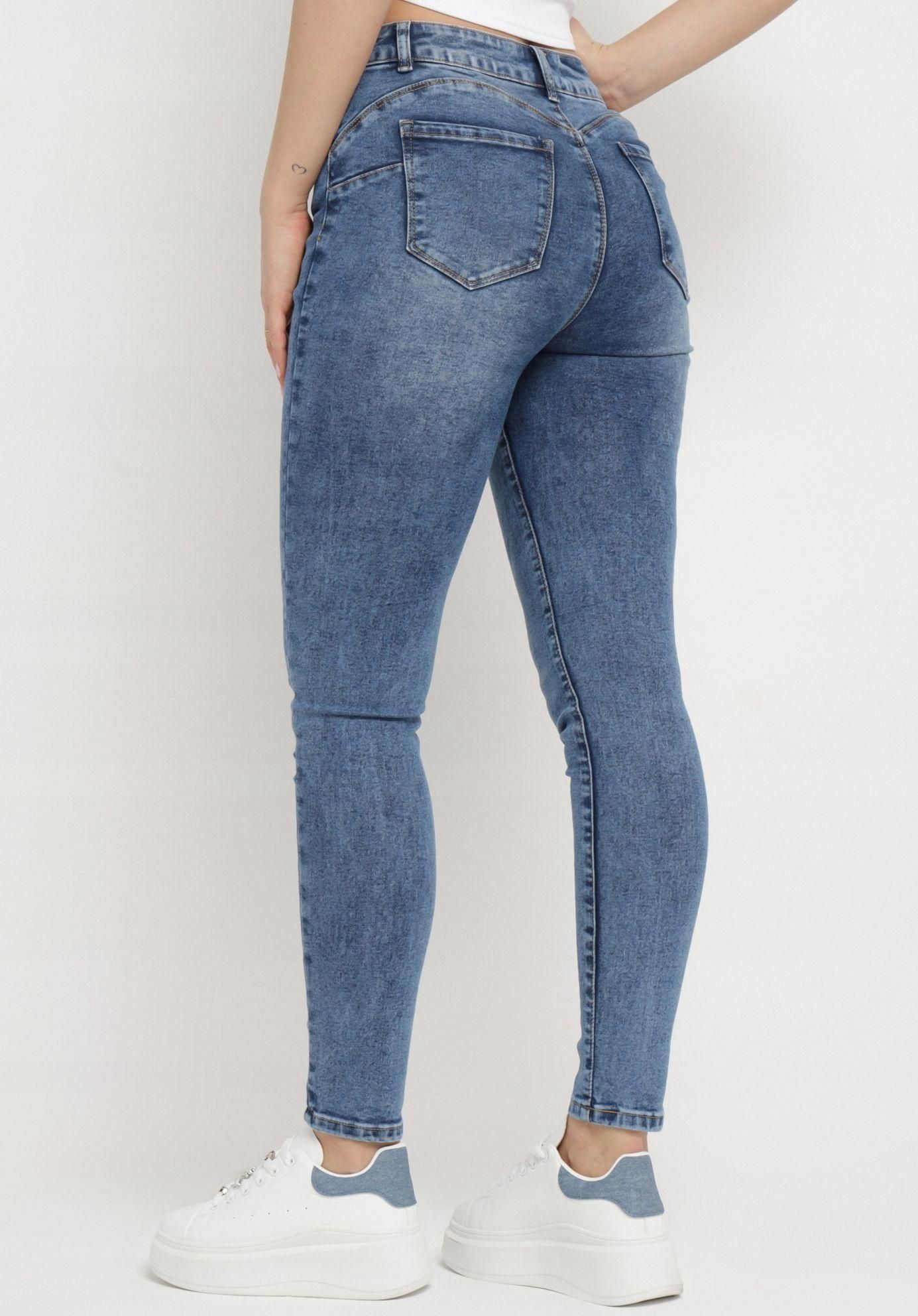 Born2Be Niebieskie Jeansy damskie 30 Skinny - Ceny i opinie - Ceneo.pl