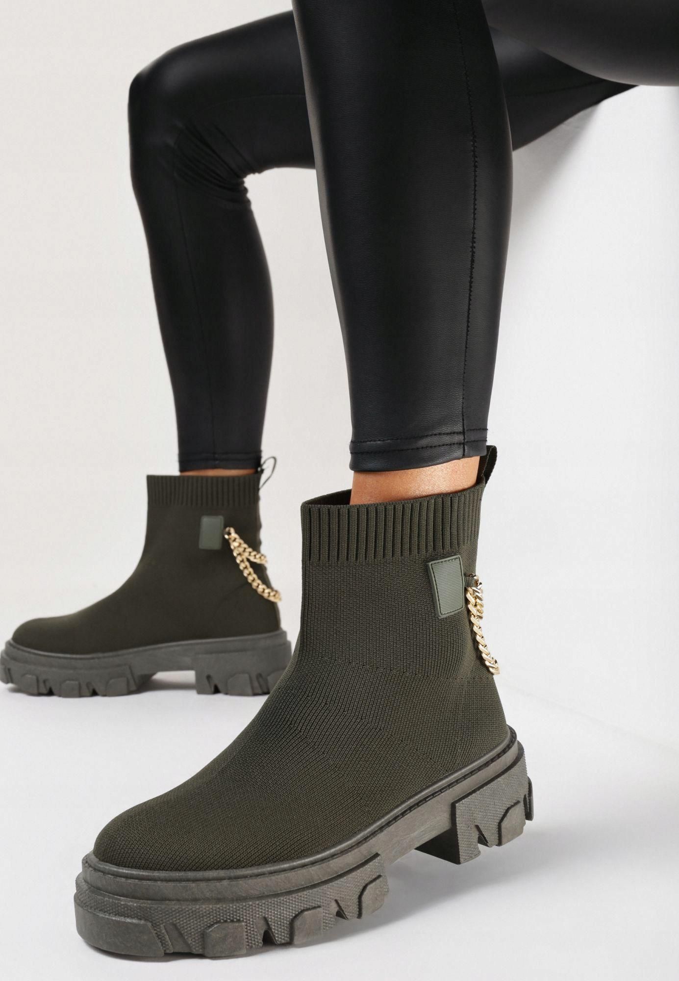 Born2Be Zielone Botki damskie 38 - Ceny i opinie - Ceneo.pl