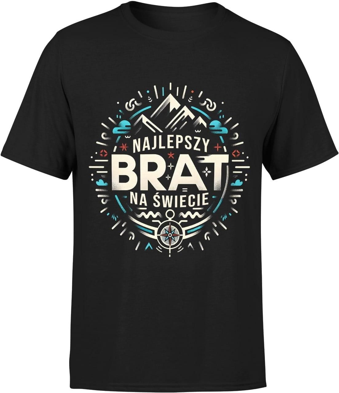 Dla Brata najlepszy brat na świecie Męska koszulka (L, Czarny) - Ceny i opinie - Ceneo.pl