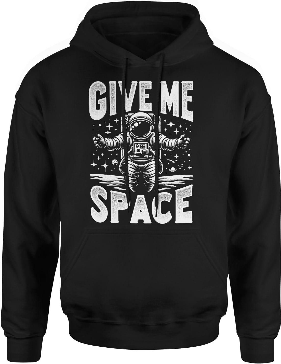 Give me space kosmos astronauta Męska bluza z kapturem (L, Czarny ...