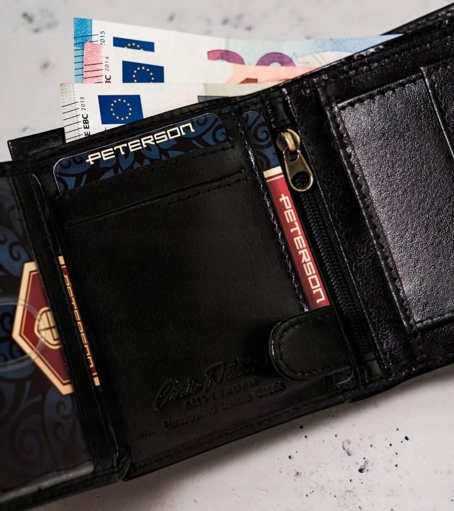 Mały, skórzany portfel męski z systemem RFID - Peterson - Ceny i opinie ...