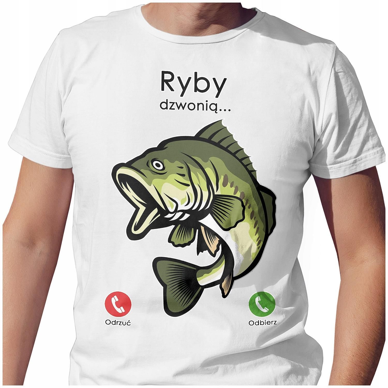 Koszulka T-shirt Ryby Dzwonią Muszę Iść S Jakość - Ceny i opinie - Ceneo.pl
