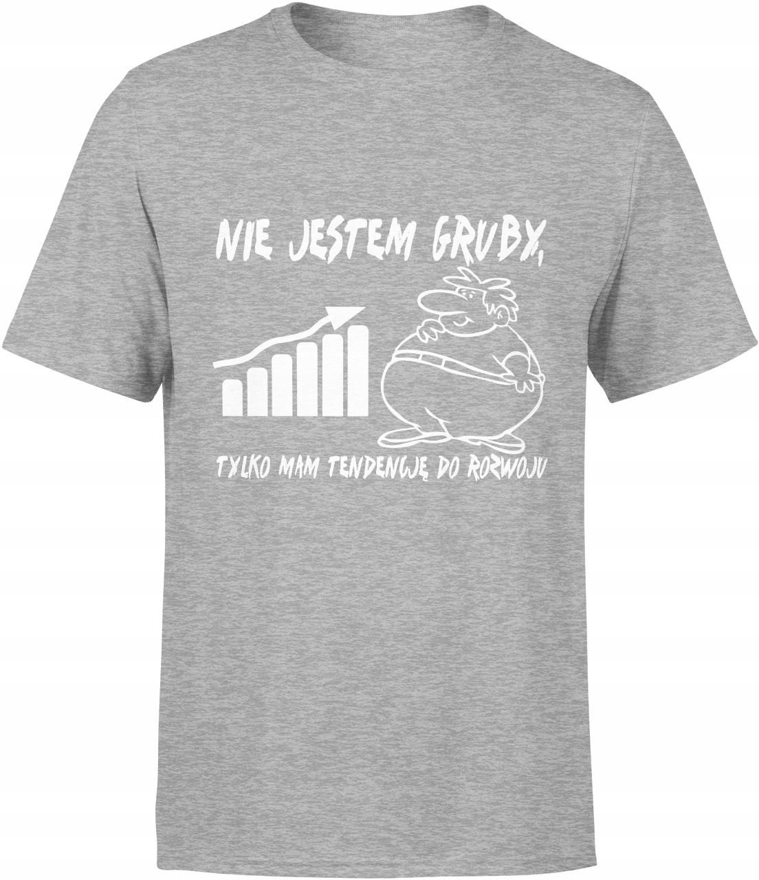 Śmieszna Koszulka Z Nadrukiem Napisem Męska R. XL T-shirt Męski Tshirt ...