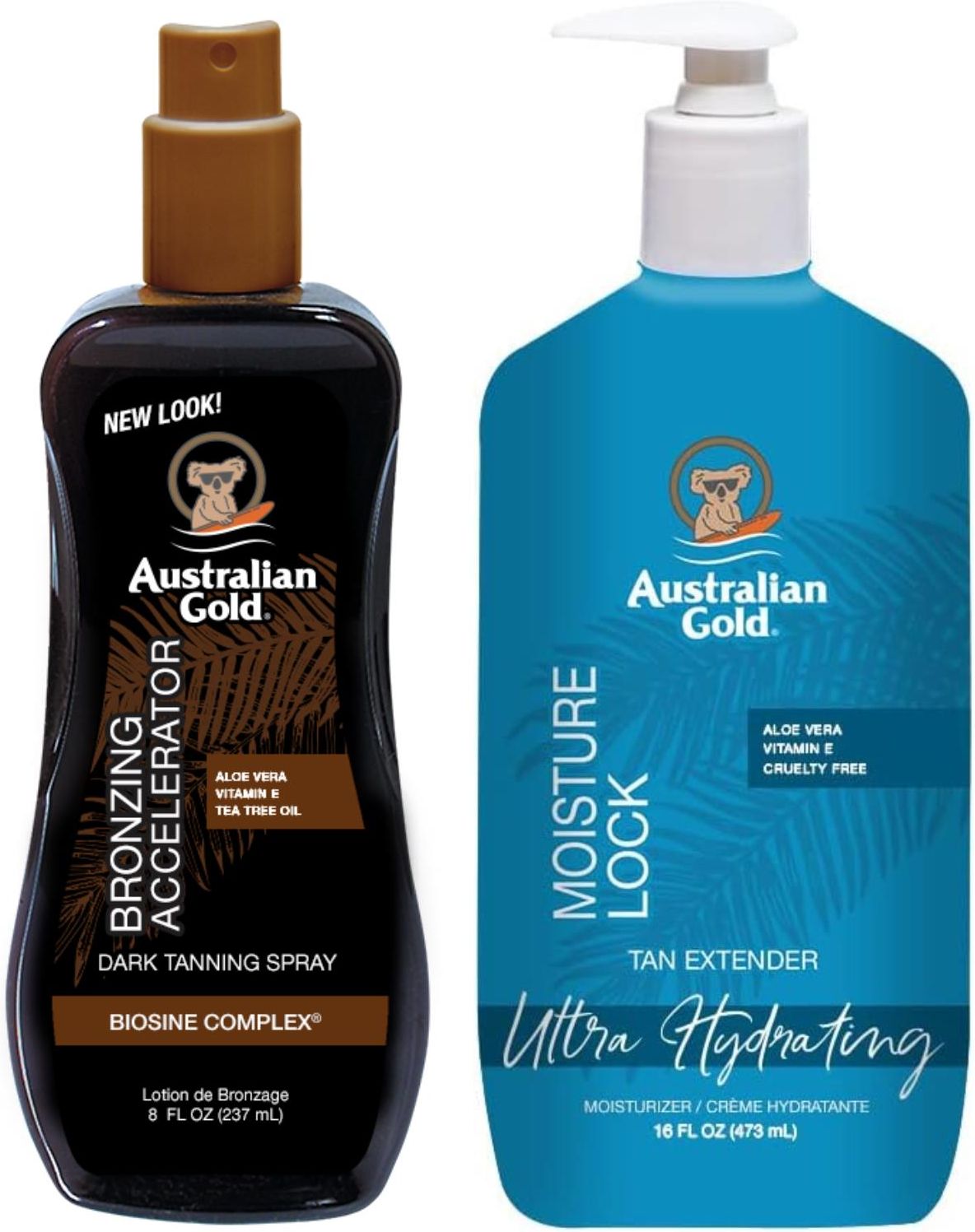 Australian Gold Dark Tanning Accelerator Spray + Moisture Lock 473ml ...