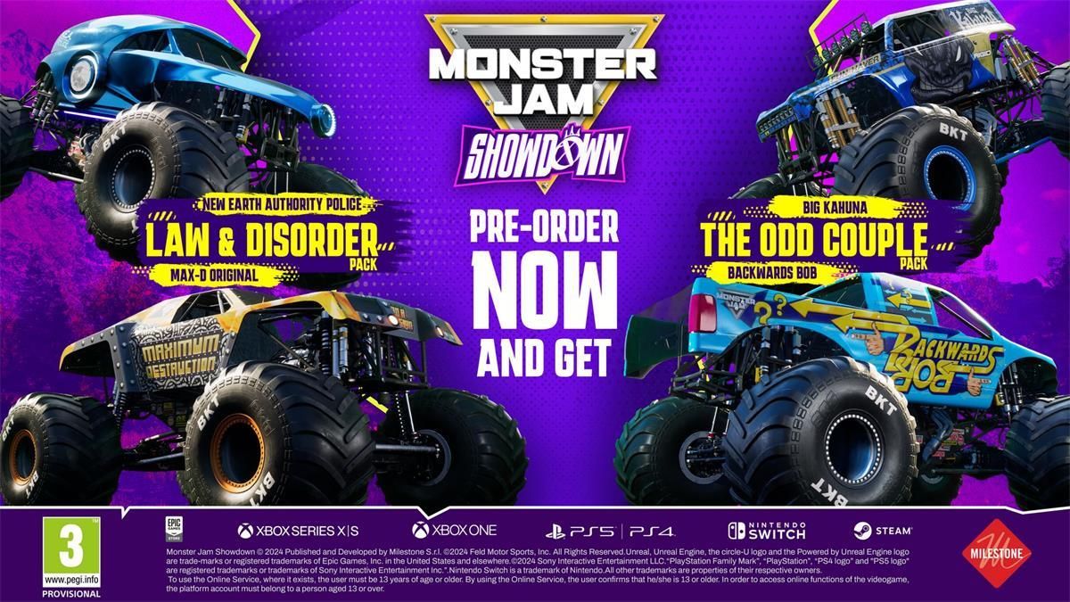 Gra Nintendo Switch Monster Jam Showdown Day One Edition (Gra NS ...