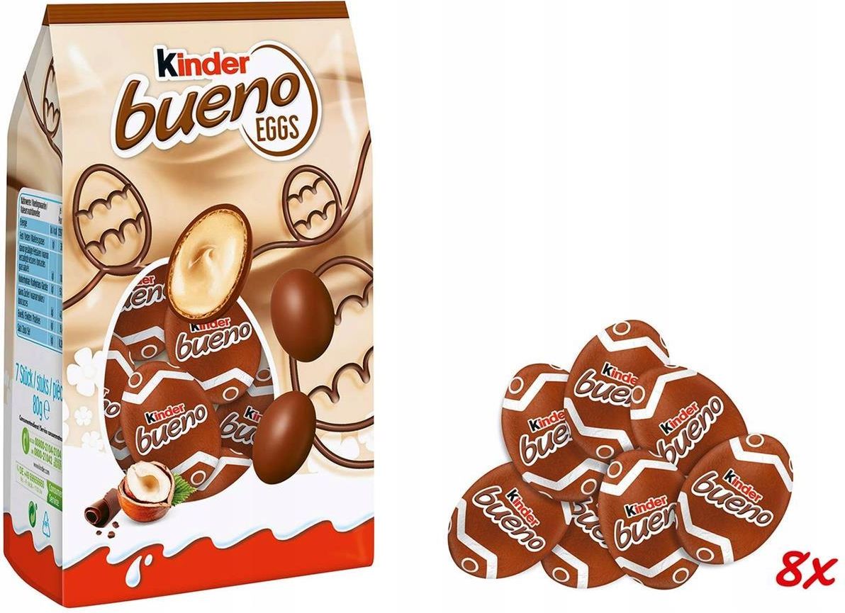 Kinder Bueno Eggs Jajka Jajeczka Wielkanoc 80g - Ceny i opinie - Ceneo.pl