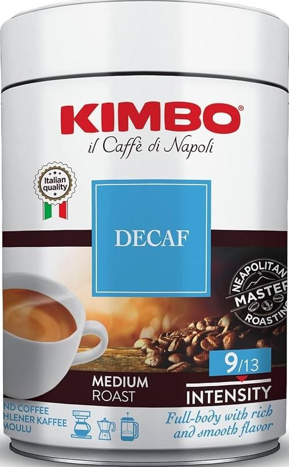 Kawa Kimbo Decaf Mielony Puszka 250g - Ceny i opinie - Ceneo.pl