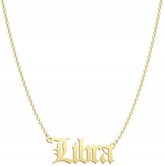 Naszyjnik Złoty WAGA LIBRA 925 DEDYKACJA GRATIS - Ceny i opinie - Ceneo.pl