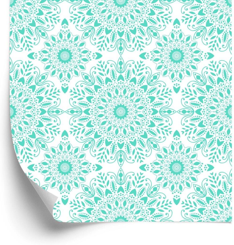 Tapeta Piękna Turkusowa Mandala - Opinie i ceny na Ceneo.pl