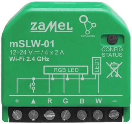 System domotyki Supla Wifi Sterownik Led Rgbw Wi-Fi W Obudowie Mini ...