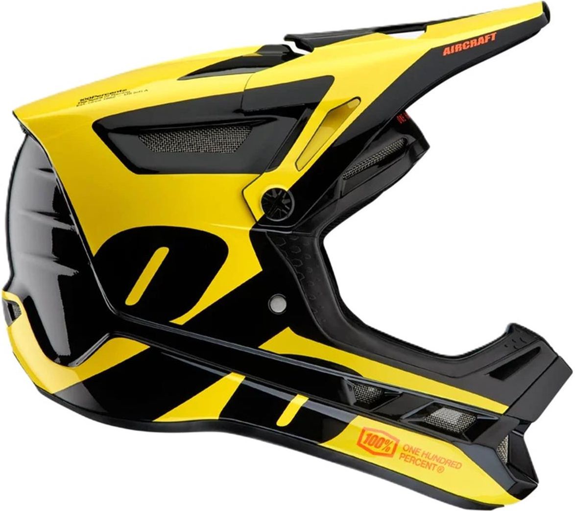 Kask Rowerowy Full Face 100% Aircraft Composite Żółty-Czarny - Ceny i ...