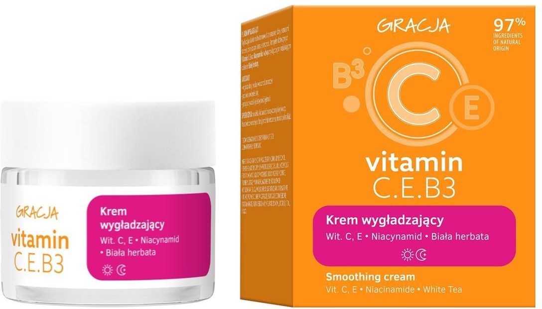 Krem Miraculum Gracja Vitamin C.E.B3 Wygładzający 50ml - Opinie i ceny ...