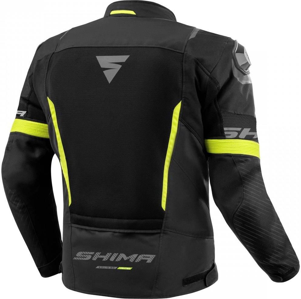 Odzież motocyklowa Shima Kurtka Solid 2.0 Vented Fluo Czarny Żółty ...