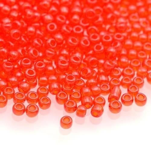 Toho Beads Koraliki Toho Round 11 0 10G 5 Transparent Lt Siam Ruby ...