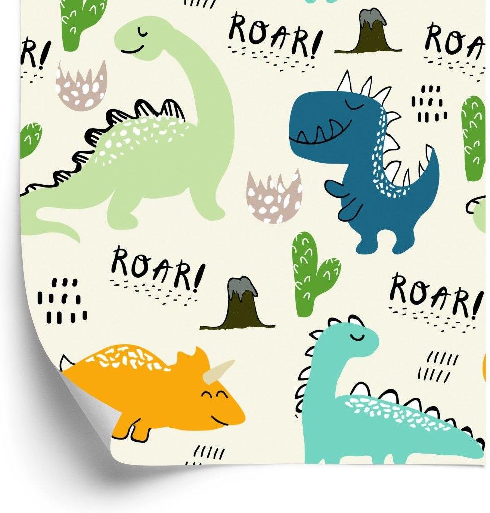 Tapeta Rysunkowe Dinozaury - Opinie i ceny na Ceneo.pl