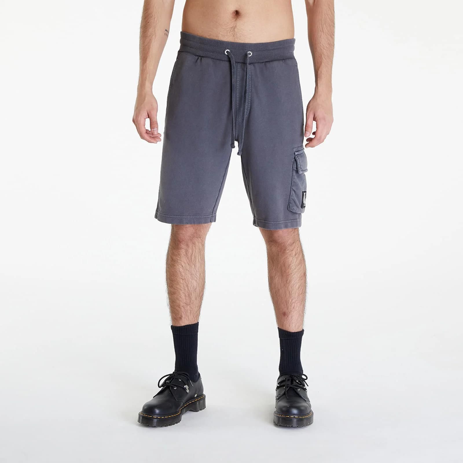 Calvin Klein Jeans Washed Badge Shorts Gray - Ceny i opinie - Ceneo.pl
