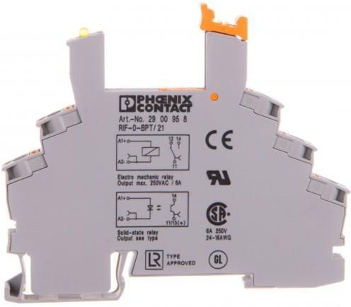 Bezpiecznik Phoenix Contact Gniazdo 6,2mm Z Zaciskami Push-In Rif-0-Bpt ...