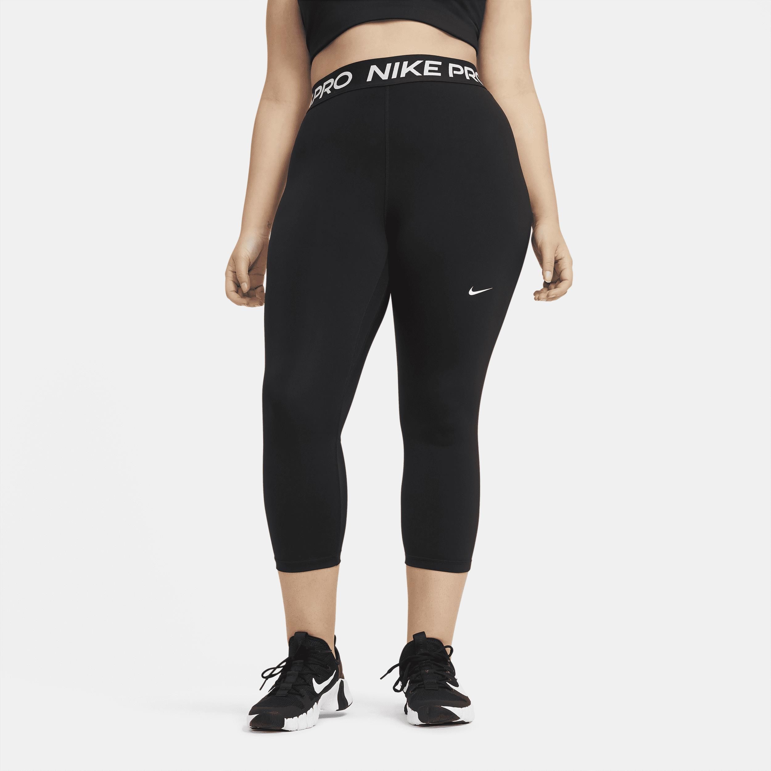 Damskie legginsy o skróconym kroju ze średnim stanem Nike Pro (duże ...