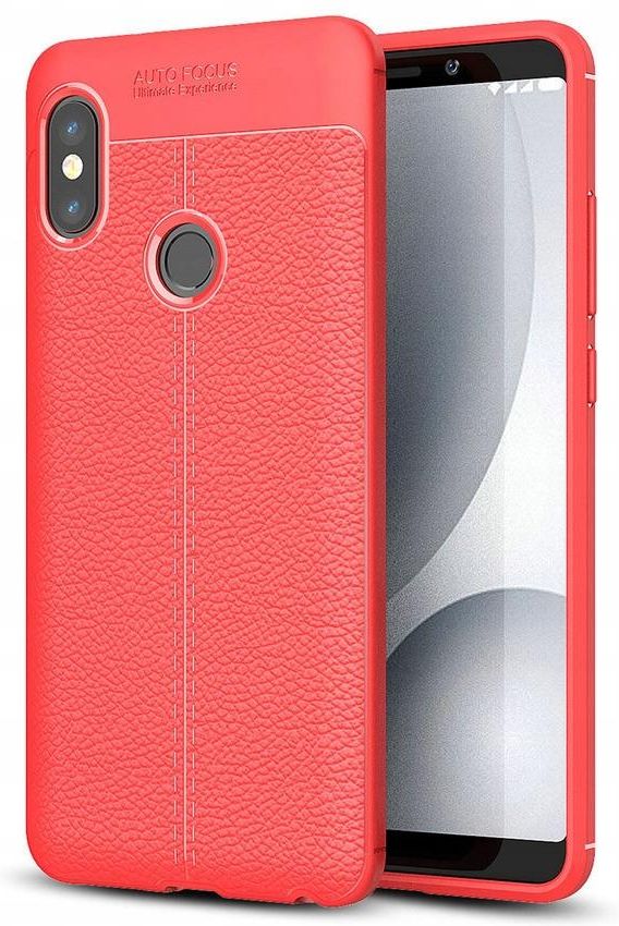 Ipaky Leather Xiaomi Redmi Note 6 Pro Litchi Red - Etui na telefon ...