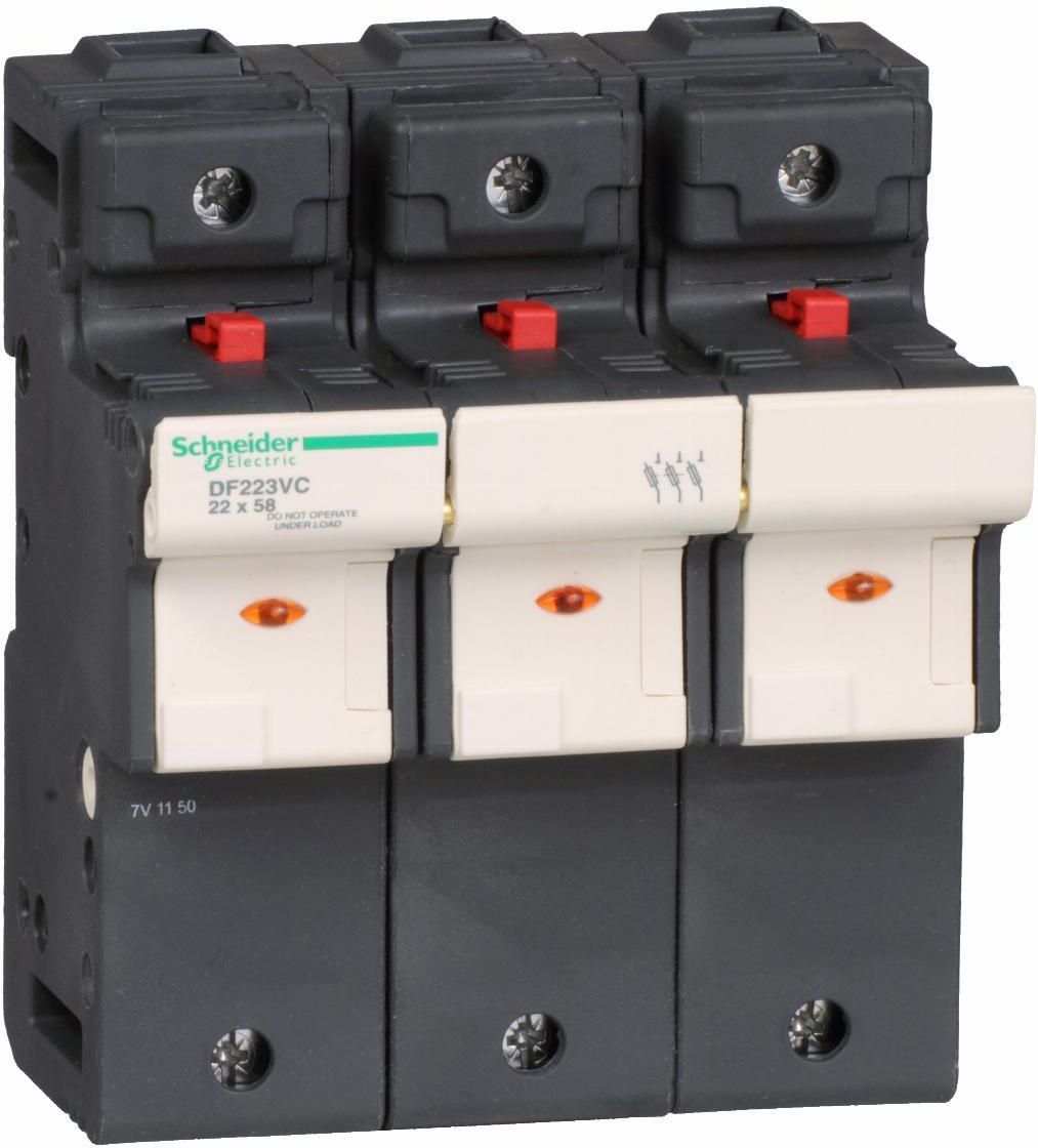 Bezpiecznik Schneider Podstawa Bezpiecznikowa 22X58Mm 125A 3P Df223Vc - Opinie i ceny na Ceneo.pl