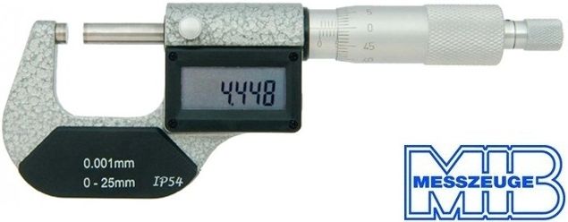 Mikrometr MIB Precyzyjny cyfrowy mikrometr, wodoodporny IP 54 (02029080 ...