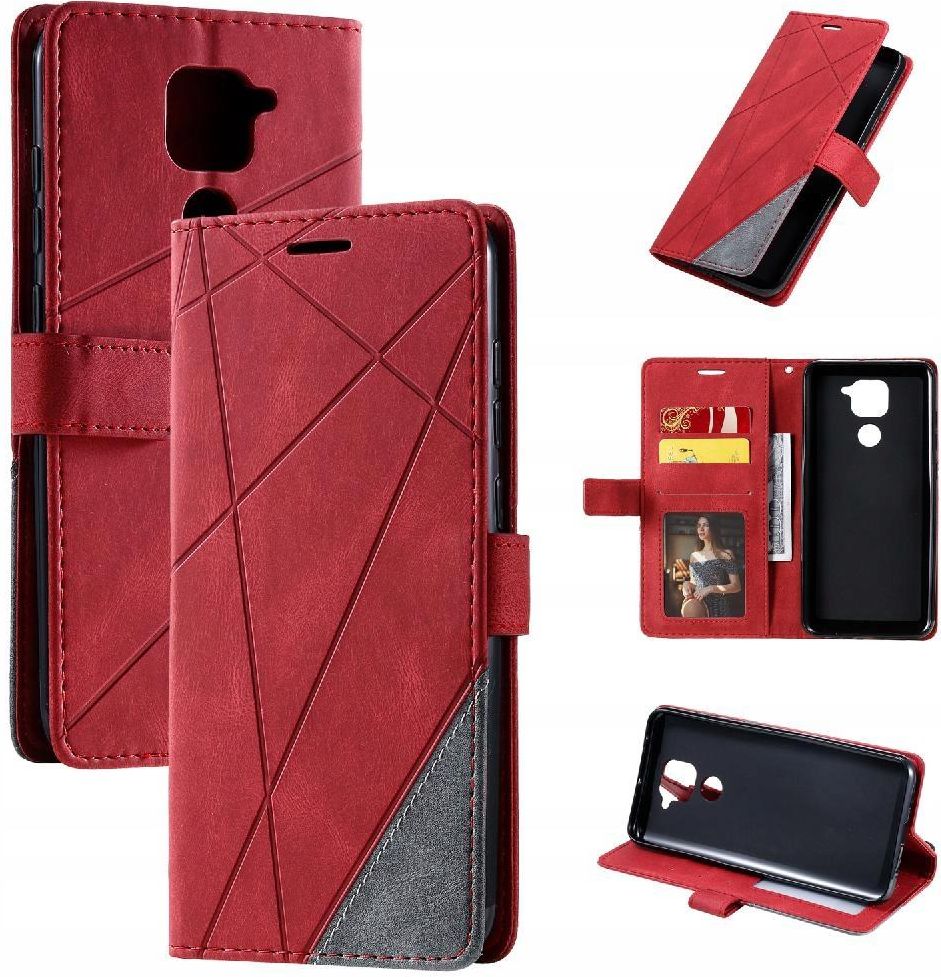 Etui Dla Xiaomi Redmi Note 9 Odporny Na Wstrząsy Portfel Flip Folio ...