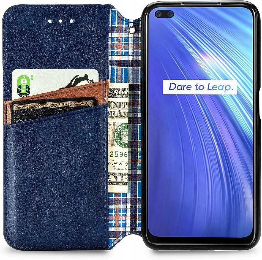 Sprawa Dla Oppo Realme 6 Pro Skórzany Futerał Osłona Z Klapką Funkcja ...